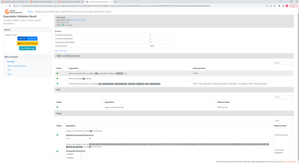Great Expectations - Syntio